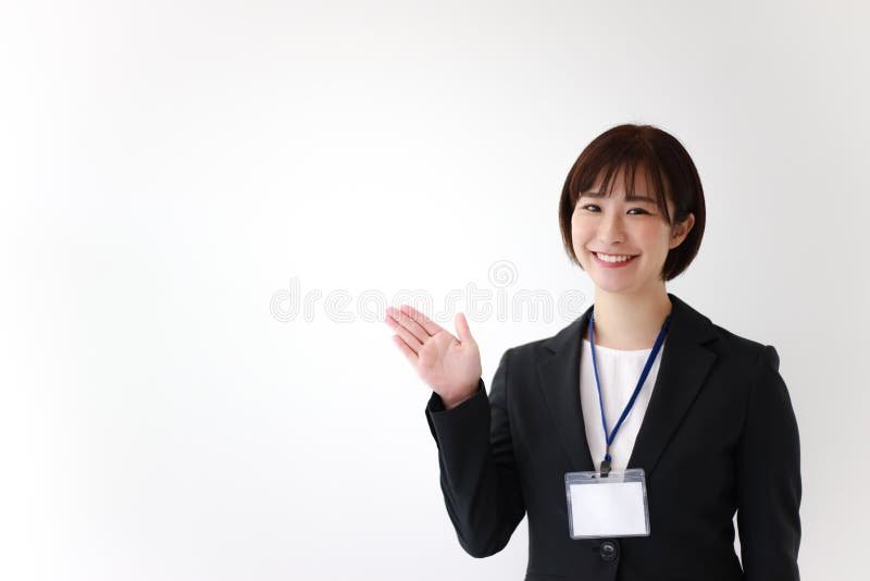 Smiley Female Office Worker Stock Image - Image of beautiful, work ...