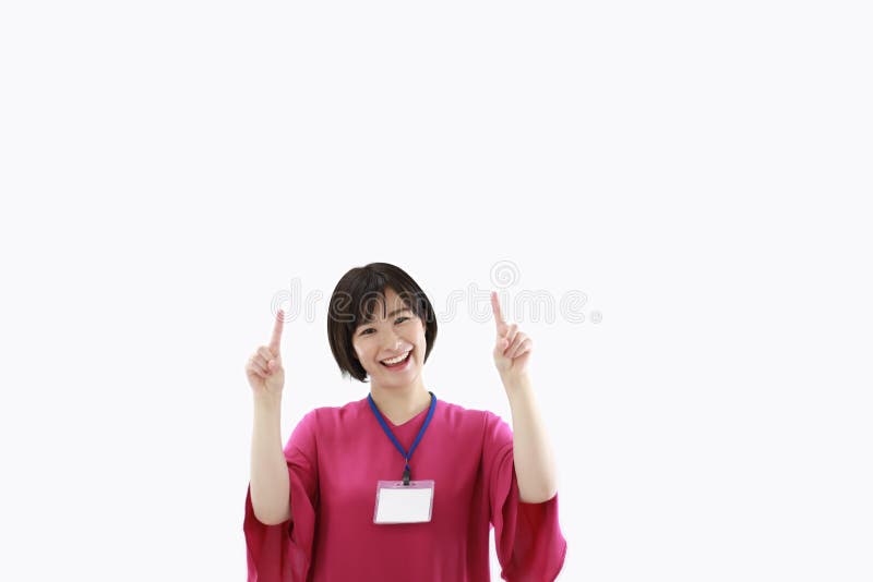 Smiley Female Office Worker Stock Image - Image of smile, change: 244101655
