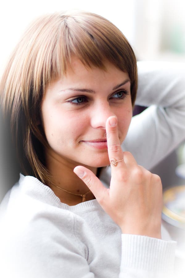 Smiley girl stock image. Image of beautiful, bright, caucasian - 10469593