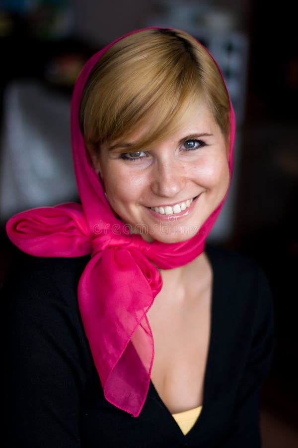 Smiley girl stock photo. Image of sweet, blue, portrait - 10817646