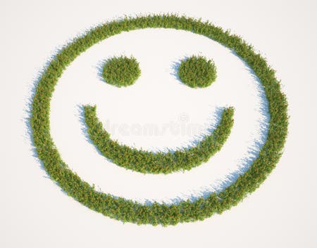 Smiley grass stock illustration. Illustration of happy - 22278507