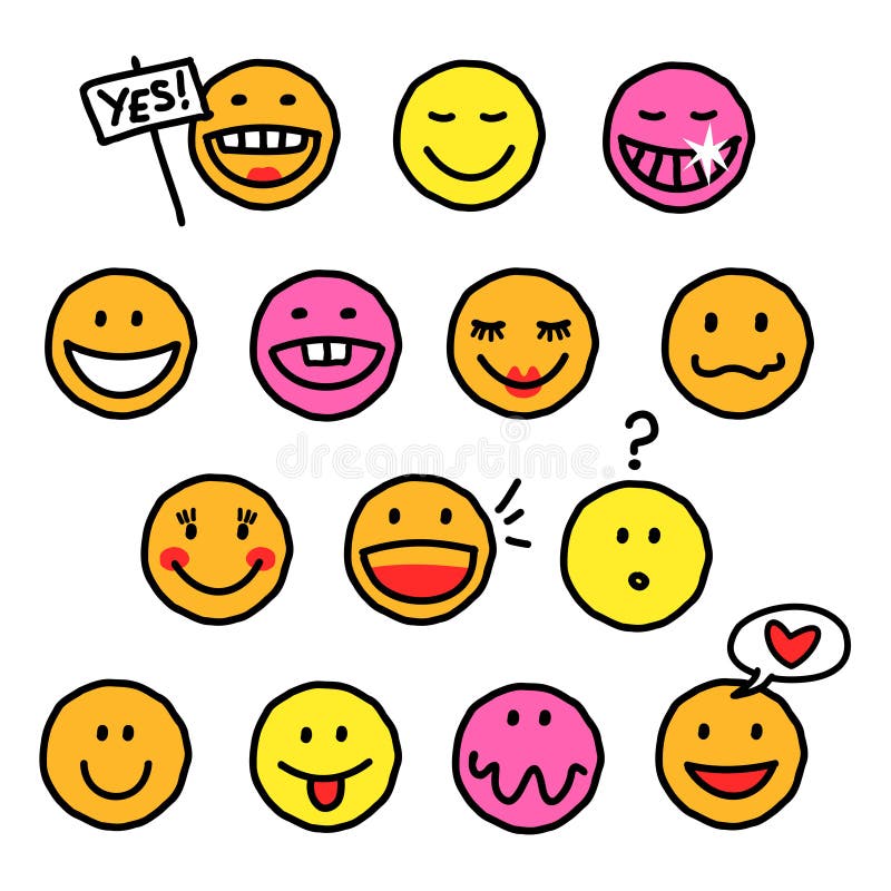 Smiley heureux illustration de vecteur. Illustration du smiley - 6743838