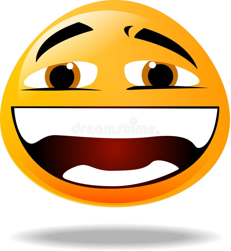 Cartoon Scared Emoticon Smiley Stock Vector - Illustration of facial ...