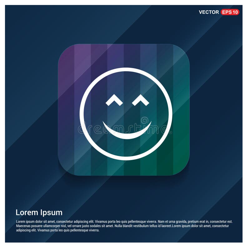 Smiley icon, Face icon stock vector. Illustration of emoji - 132405352