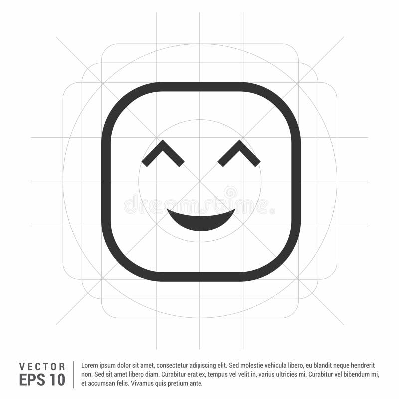 Smiley icon, Face icon stock vector. Illustration of emotions - 132439543