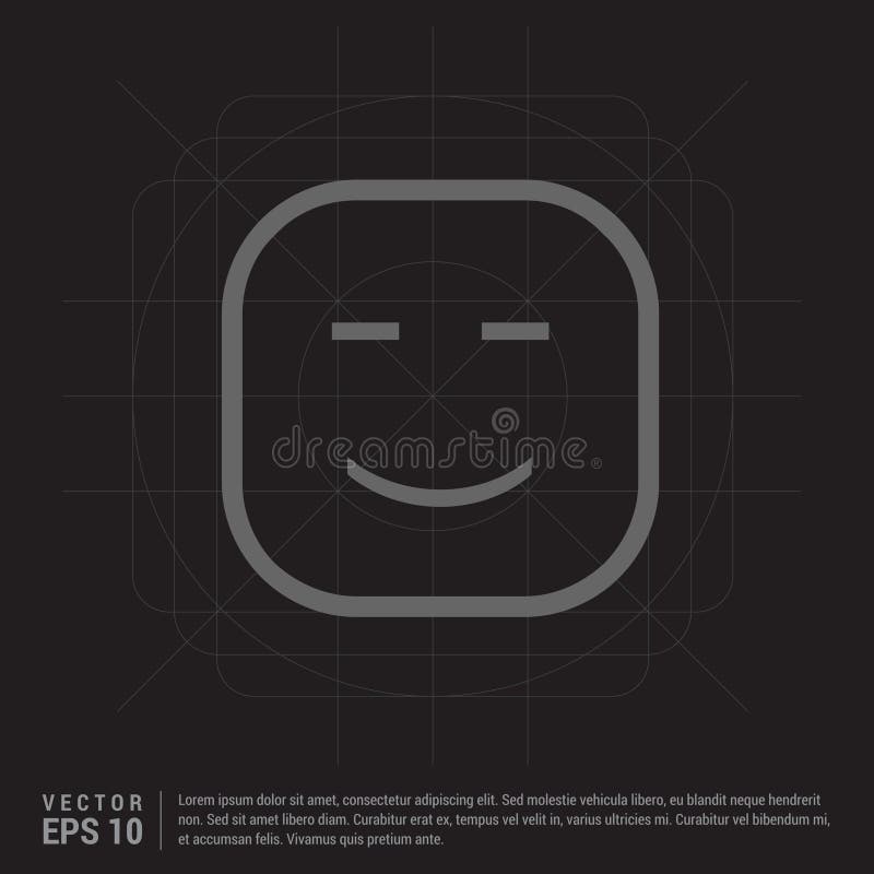 Smiley icon, Face icon stock vector. Illustration of ball - 132440639