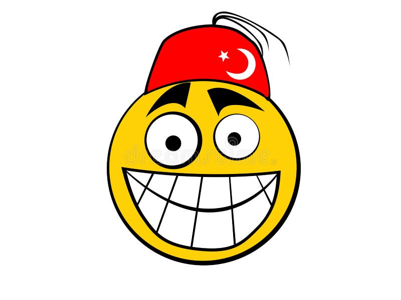 Smiley Icon Turkish stock illustration. Illustration of sign - 5785371