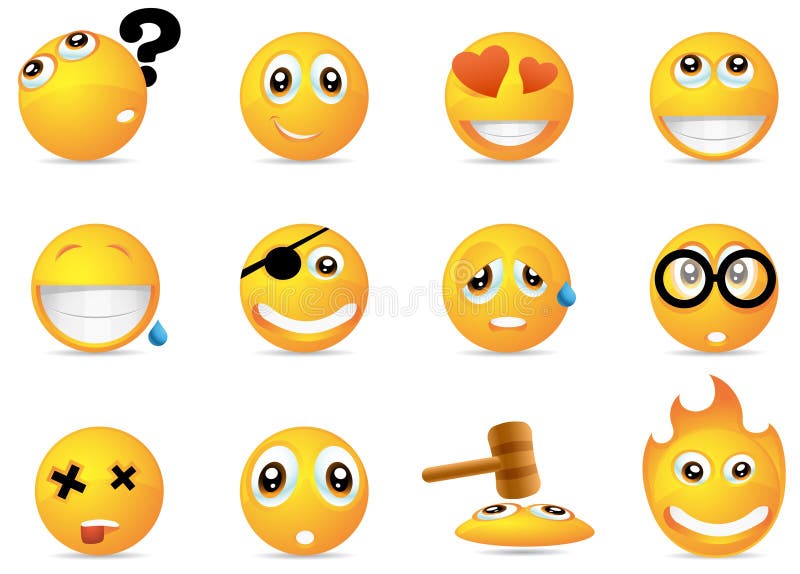 Collection of Illustrations of Knights Emoticons Stock Illustration ...