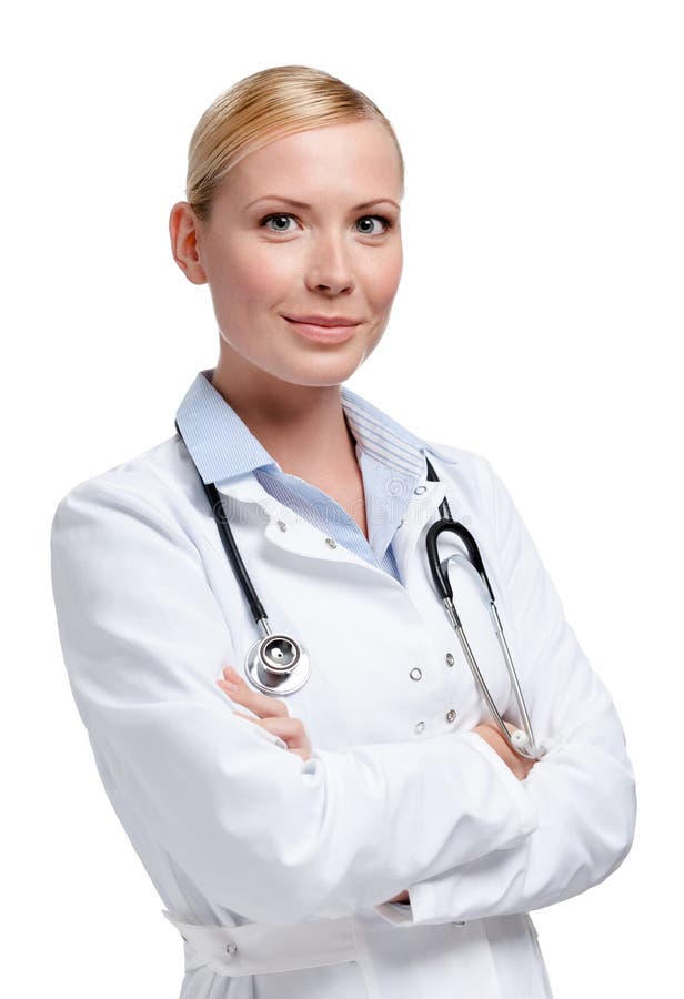Beautiful Successful Female Doctor Stock Photo - Image of happy, smile ...
