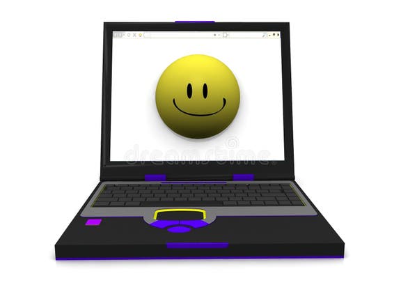 Laptop Smiley Stock Illustrations – 707 Laptop Smiley Stock ...