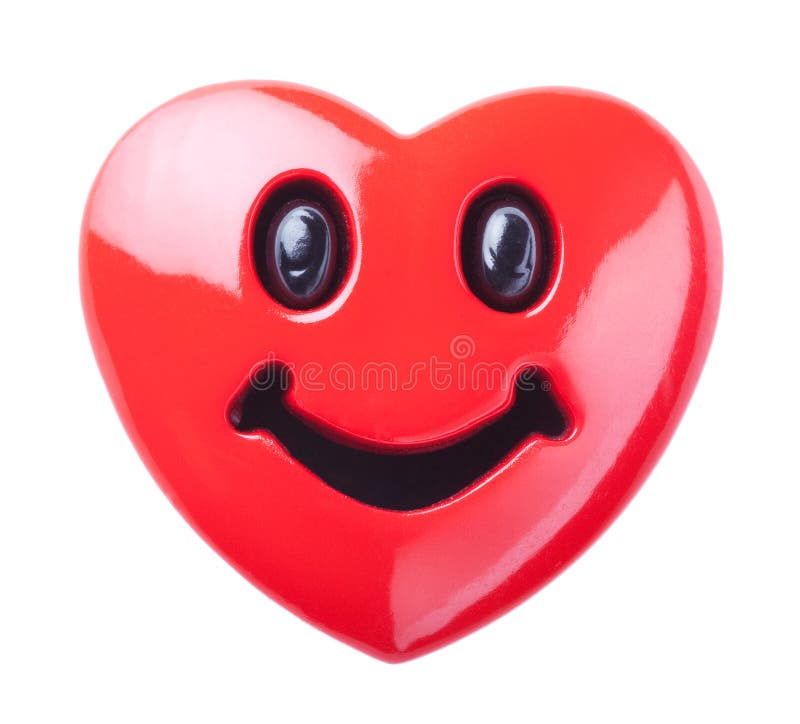 Gelukkige Smiley op hart stock foto. Image of gelukkig - 22224820