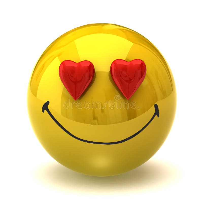 Emoji Smiley Ama La Coppia Di Caratteri Vettoriali. Emoticon Sorridente ...