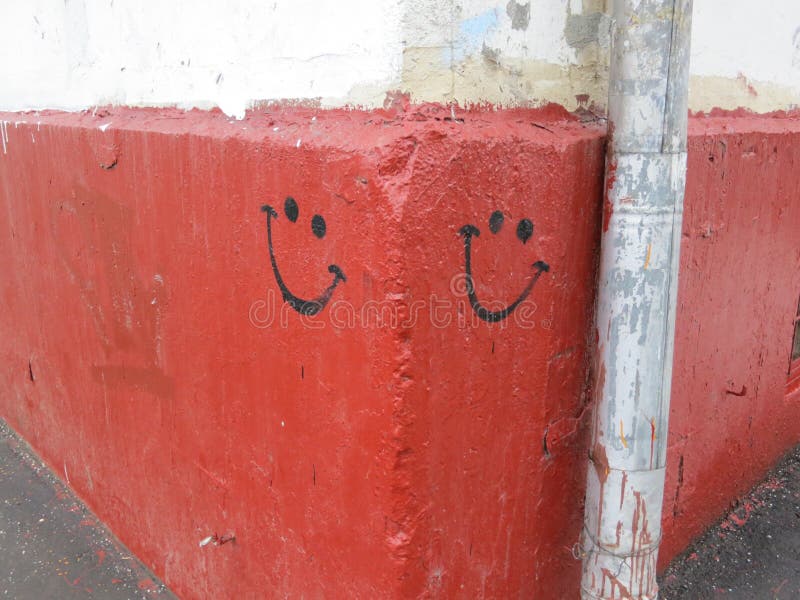 Smiley stock image. Image of smile, wall, painted, smiley - 86242403