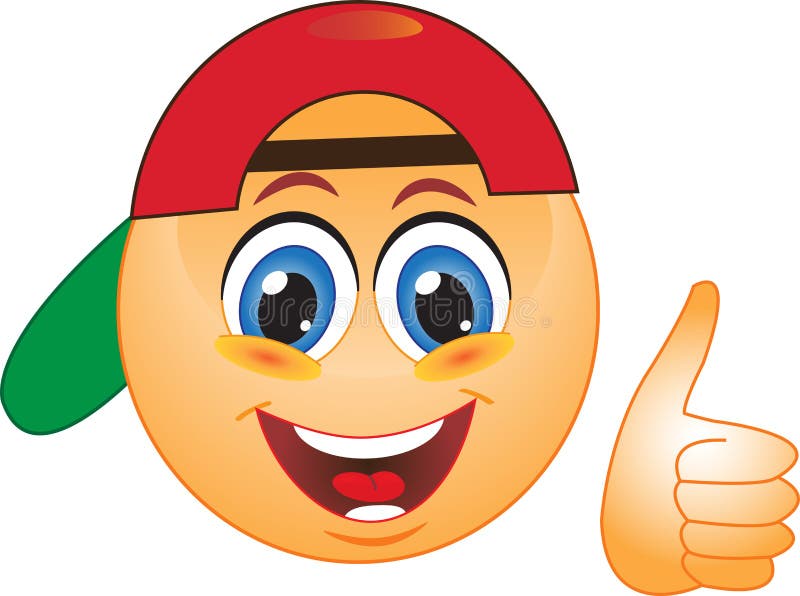 Smiley red cap stock illustration. Illustration of cartoon - 29540604