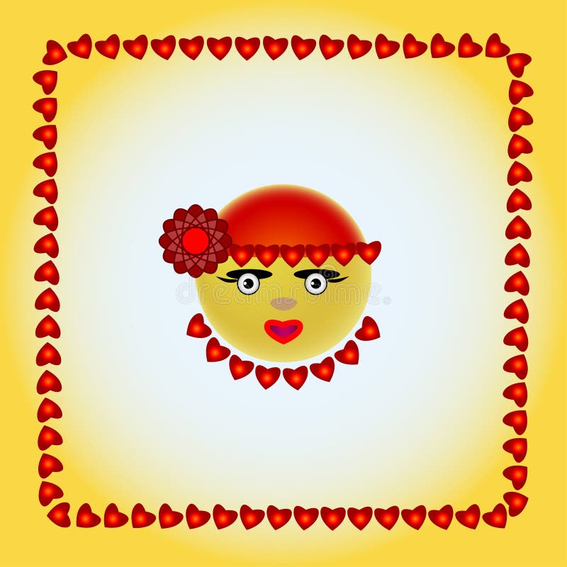 Smiley Red Cap Flower Stock Illustrations – 5 Smiley Red Cap Flower ...