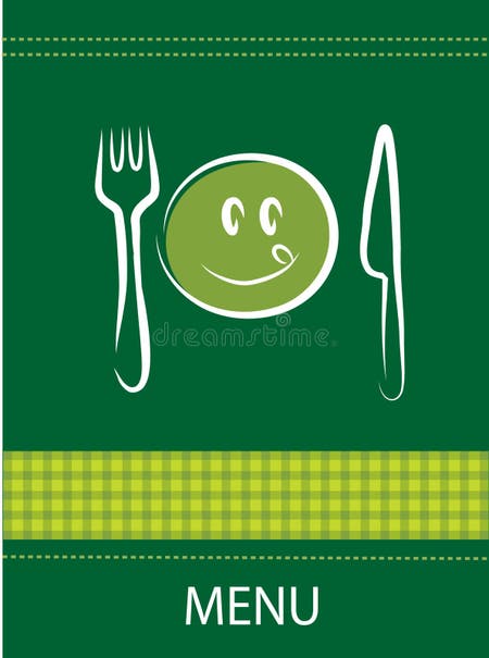Smiley Restaurant Menu Design Stock Vector - Illustration of eating ...