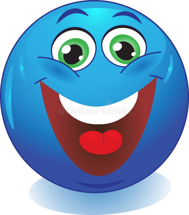 Smiley riant. illustration de vecteur. Illustration du lustré - 36868570