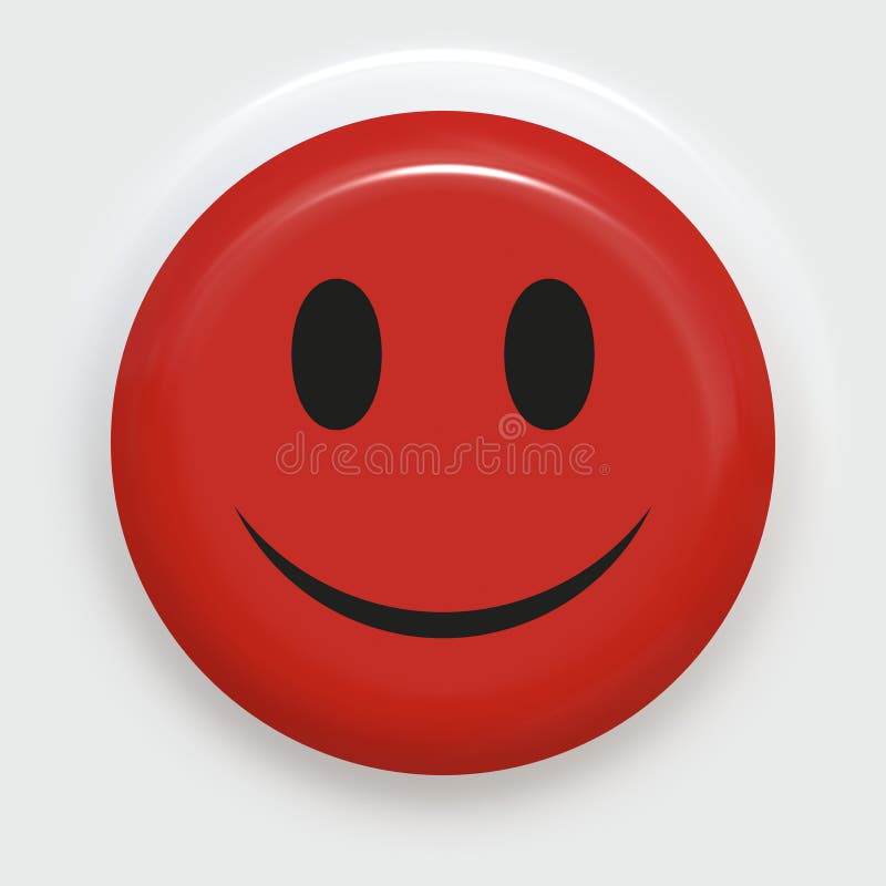 Smiley rouge illustration stock. Illustration du illustration - 2473485