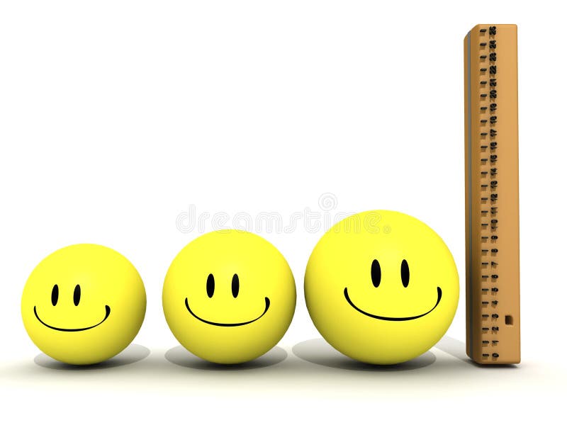 Smiley ruler height stock illustration. Illustration of yellow - 12018325