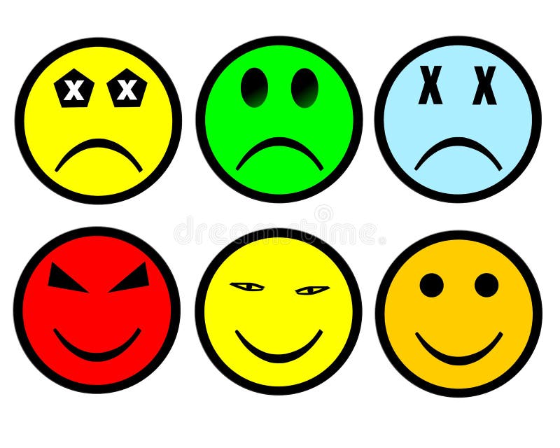 Smiley set stock illustration. Illustration of emoticon - 15033348