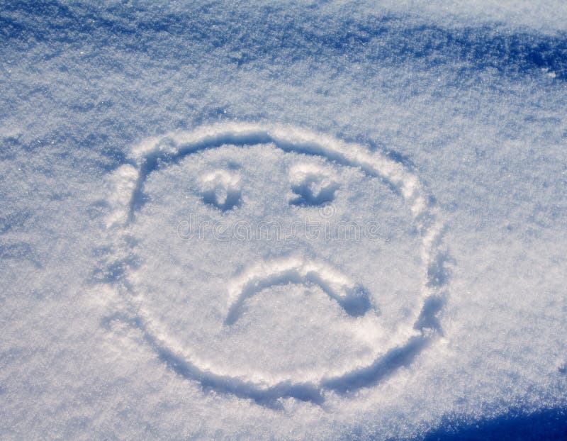 Smiley in the snow stock image. Image of cold, happy - 68486841