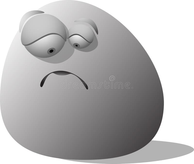 Sad stone face stock illustration. Illustration of lips - 35251206