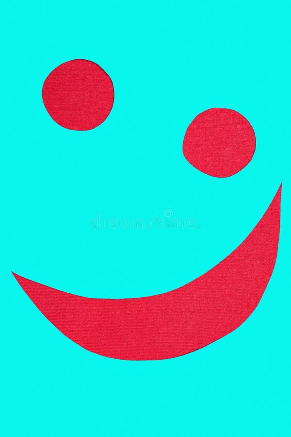 Smiley sur le tissu rouge illustration stock. Illustration du dessin ...
