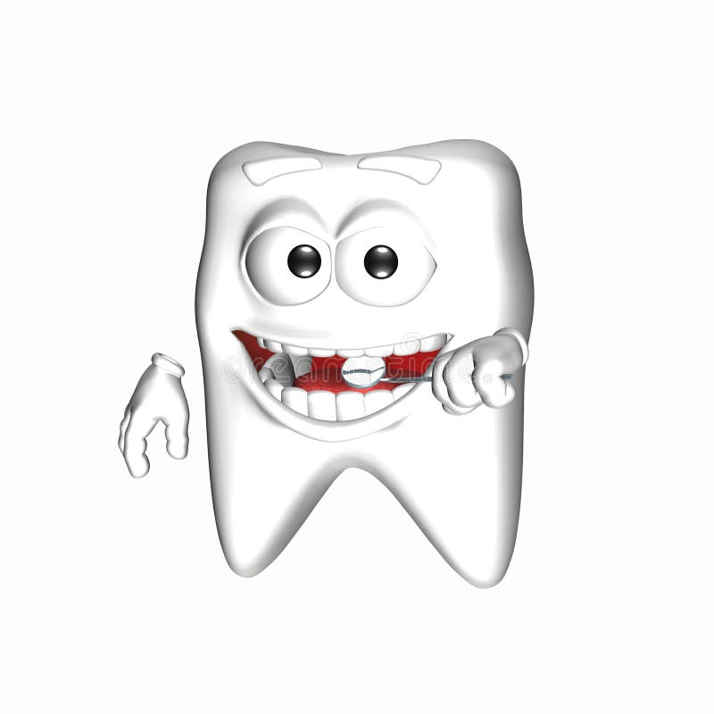 Happy tooth stock vector. Illustration of white, tooth - 10097886