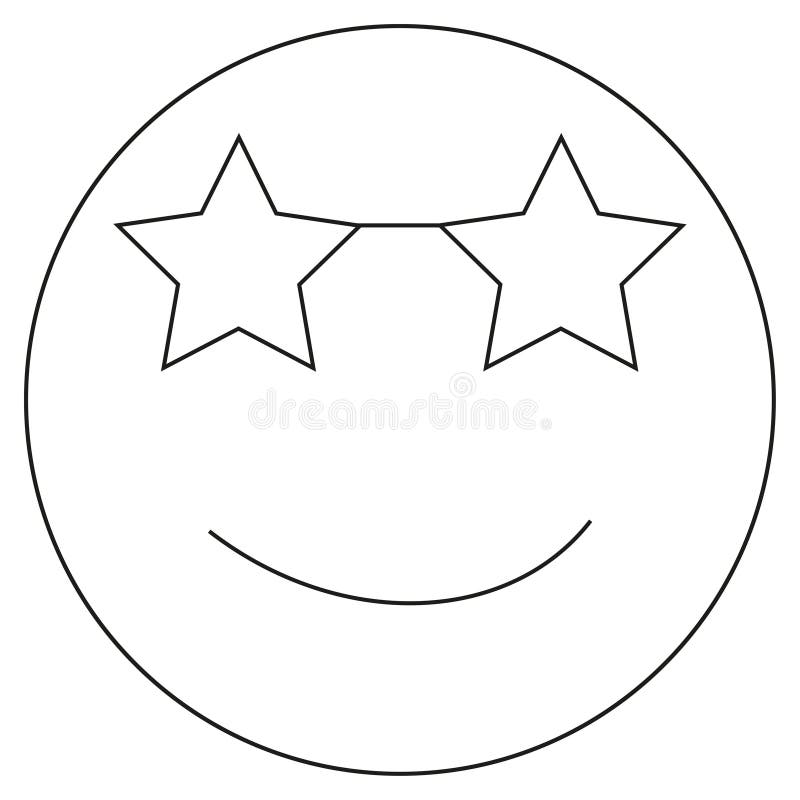 Smiley Face Star Clipart Black And White