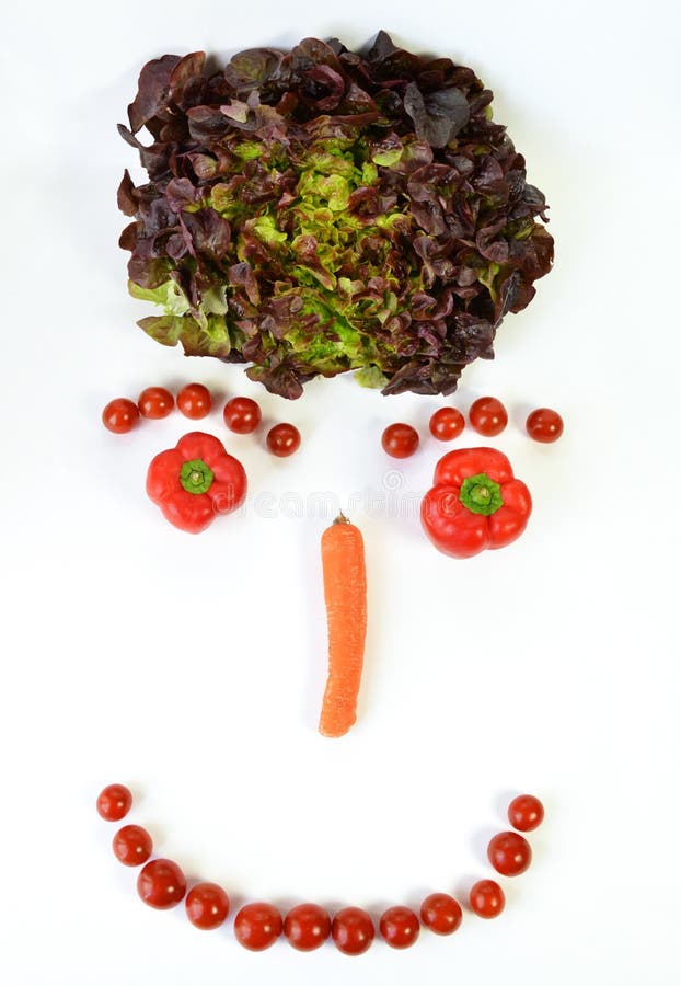 Smiley with vegetables stock photo. Image of food, grocery - 61485274