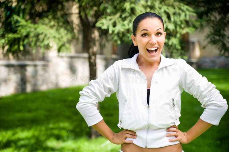 Smiley women stock photo. Image of long, looking, nature - 21239266