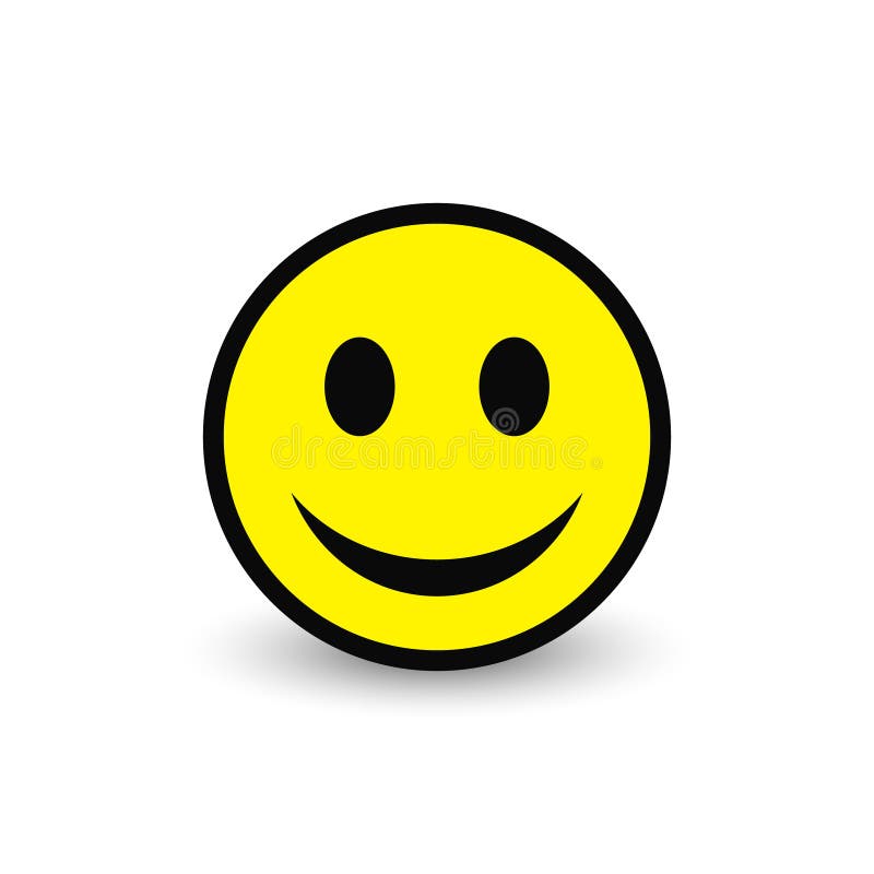 Smiley Yellow Icon. Vector Emoticon Happy Face Stock Vector ...