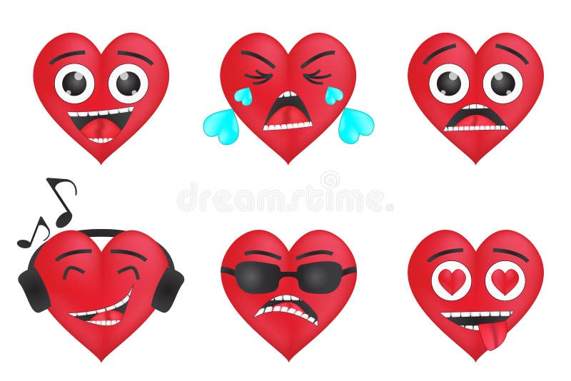 SmileyHeart stock vector. Illustration of vector, smile - 84493394