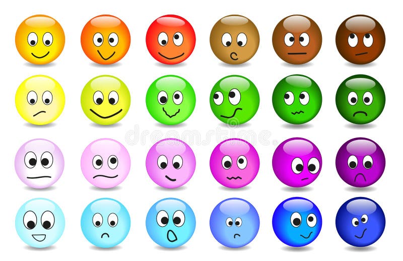 Satisfaction Questionnaire with Emoticons Stock Vector - Illustration ...