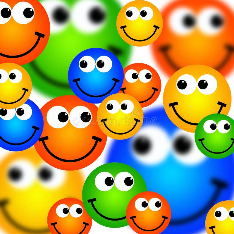 Smileys background stock illustration. Image of graphic - 18772354