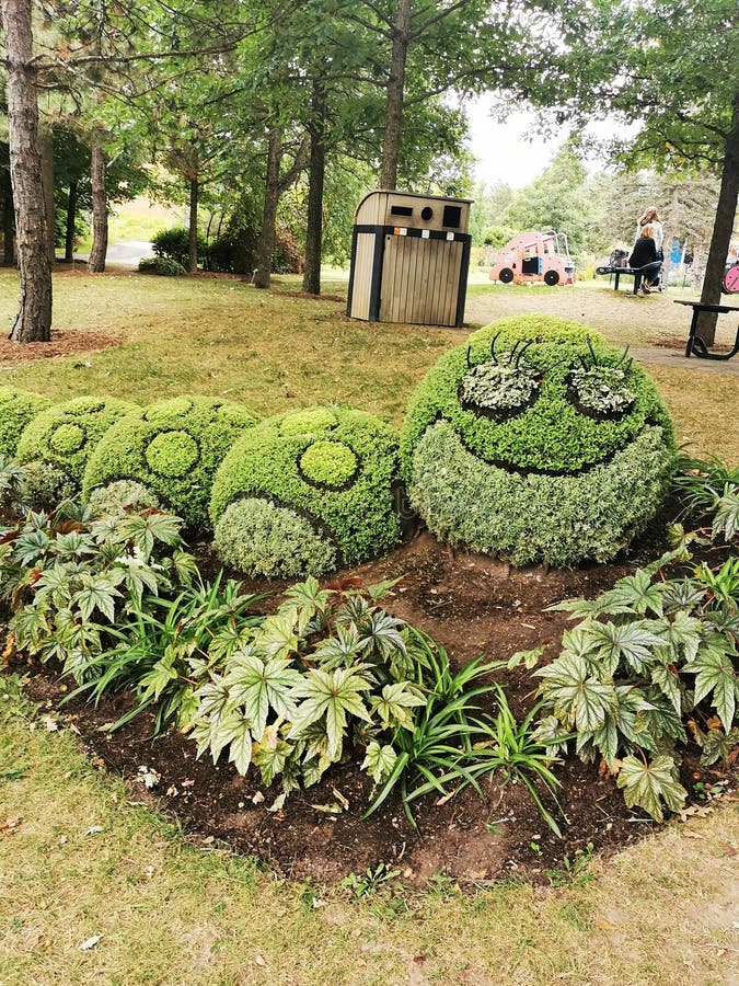 Smileys Gesichter Botanischer Garten Redaktionelles Stockbild - Bild ...