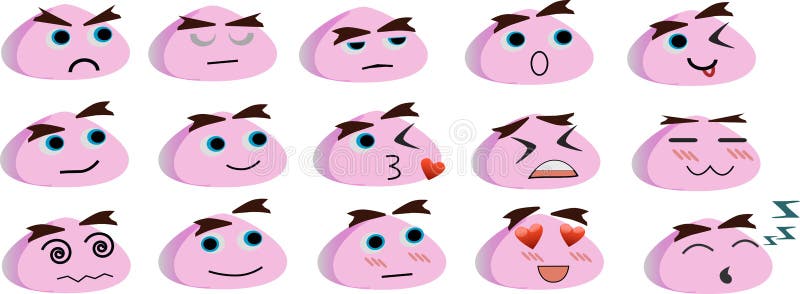 Smileys marshmallows stock vector. Illustration of marshmallows - 65542763