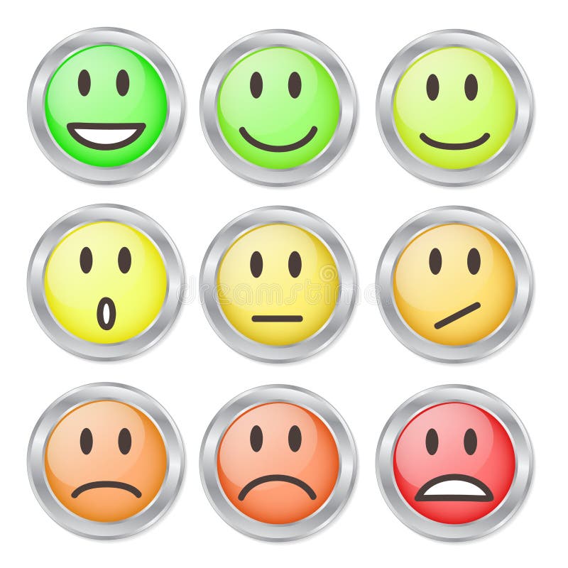 9 Smileys Mood Color on White, Stock Vector Illustration Stock Vector ... 9 Smileys Mood Color on White, Stock Vector Illustration Stock Vector ...