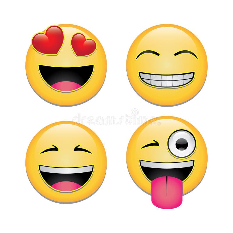 Smileys stock illustration. Illustration of elements - 42958501