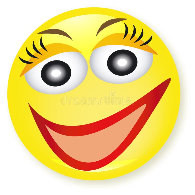 Big smile emoticon stock vector. Illustration of mascot - 26256350