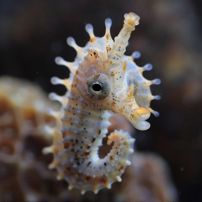 Smilie Face Featuring a Tiny Seahorse Stock Illustration - Illustration ...