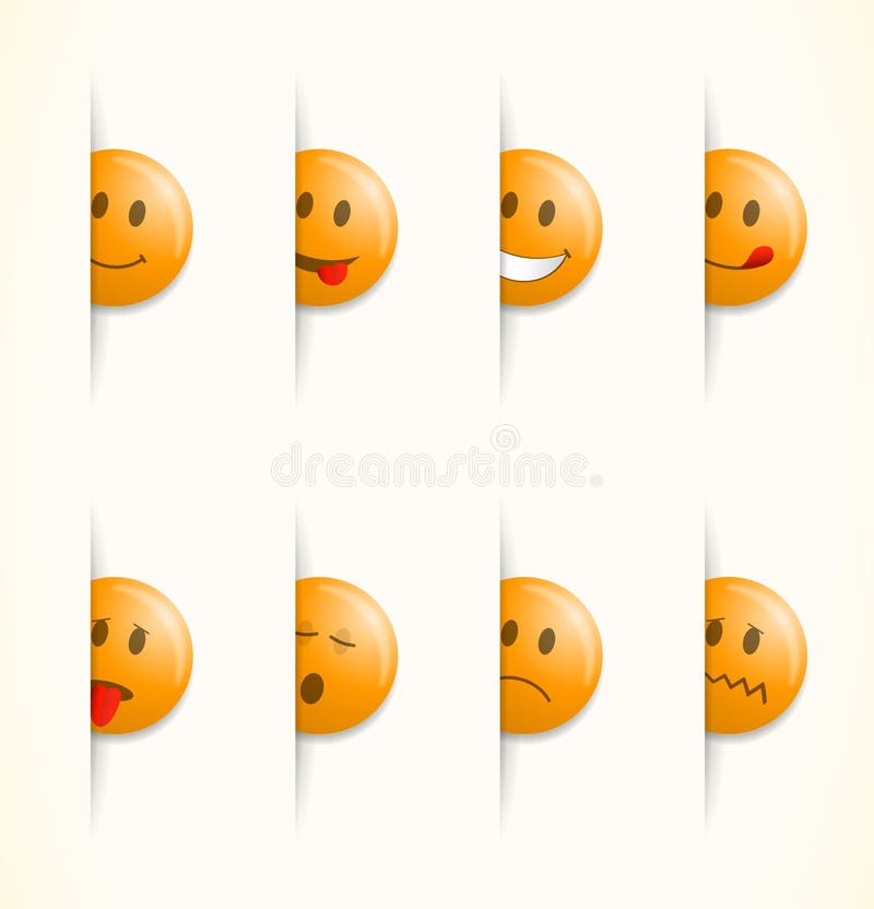 Smilies stock vector. Illustration of friendly, sadness - 28486337