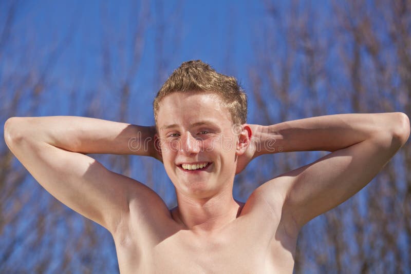 Smiling 14 Years Old Teenager Stock Photo - Image of light, hair: 19114032