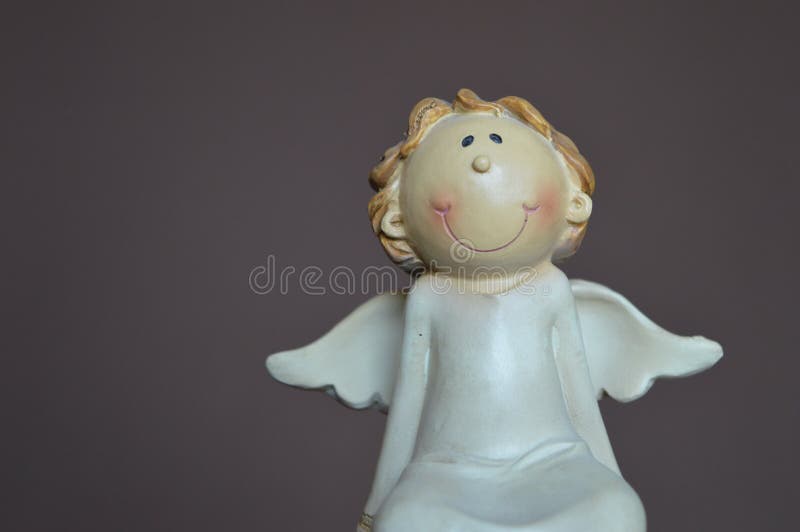 Smiling angel, stock photo. Image of decorative, christmas - 72670200