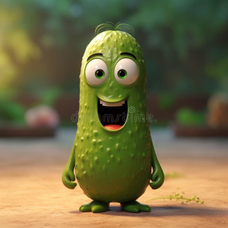 A animated cucumber stock illustration. Illustration of lines - 281665286