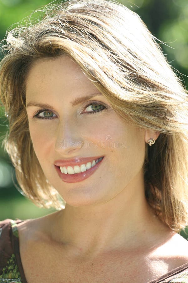 Smiling, Approachable, Gorgeous Female Stock Image - Image of adult ...