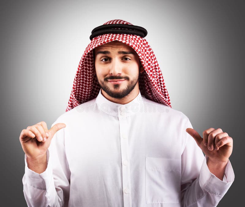 Smiling Arabian man stock image. Image of businessman - 94357047