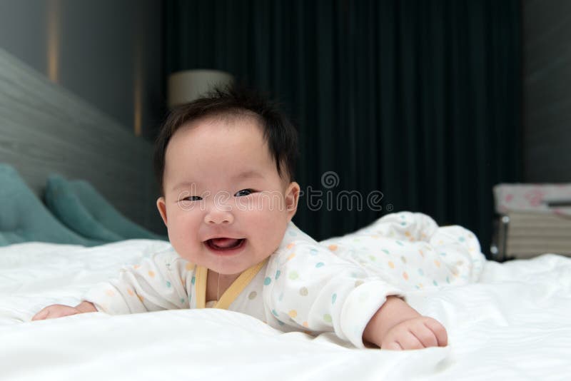 Smiling Asian baby stock photo. Image of baby, chinese - 66509398