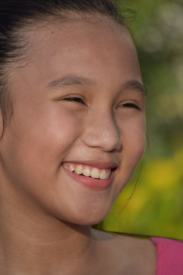 An a Smiling Asian Female stock photo. Image of happy - 158145922