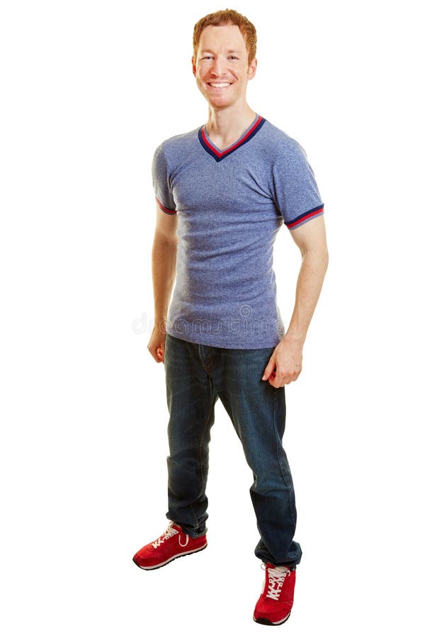 Smiling Athlete Standing Still Stock Image - Image of isolated, happy ...